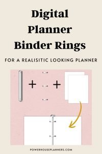 Digital Planner Binder Rings (70 Ready To Use Digital Binder Rings)