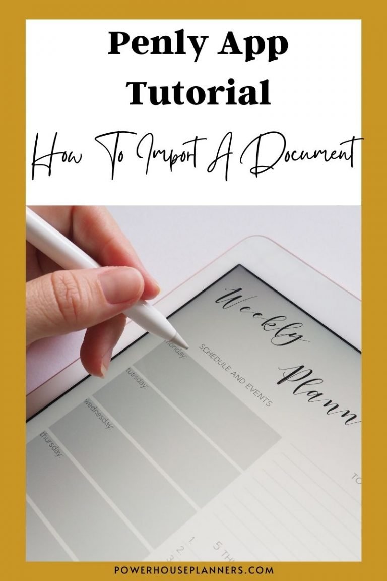 2 Easy Ways To Import A Document To Penly App - Powerhouse Planners
