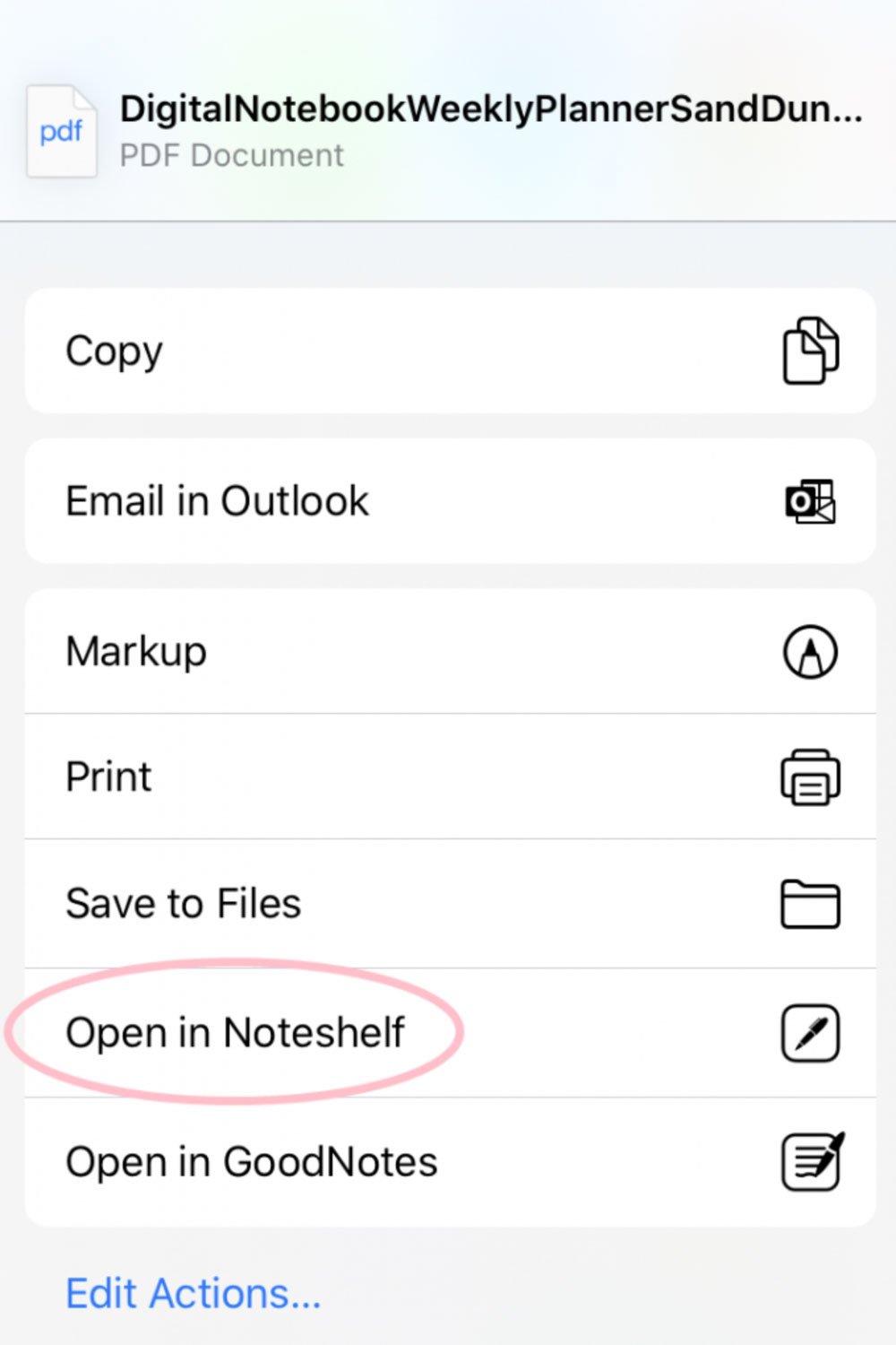 2 Easy Ways To Import A Digital Planner To Noteshelf