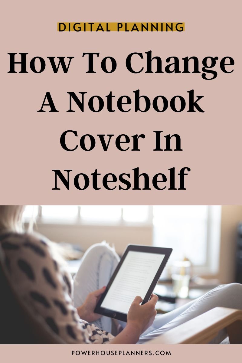 How To Change The Notebook Cover In Noteshelf