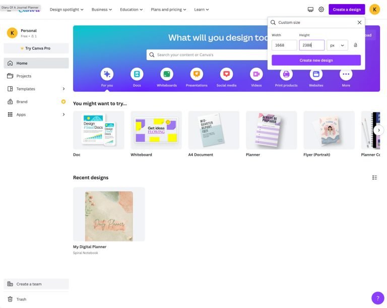 Easy How To Create A Digital Planner In Canva Tutorial (2026)