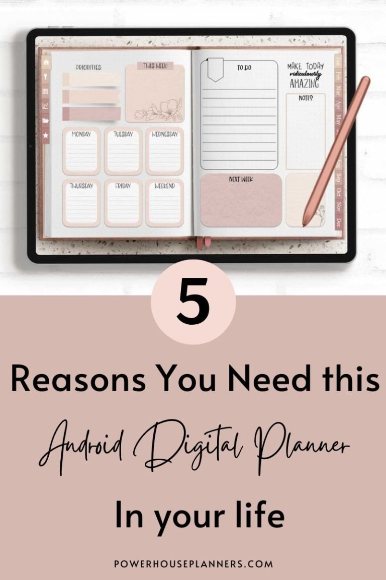 5 Reasons Why You Need This Digital Planner Android Users Love ...