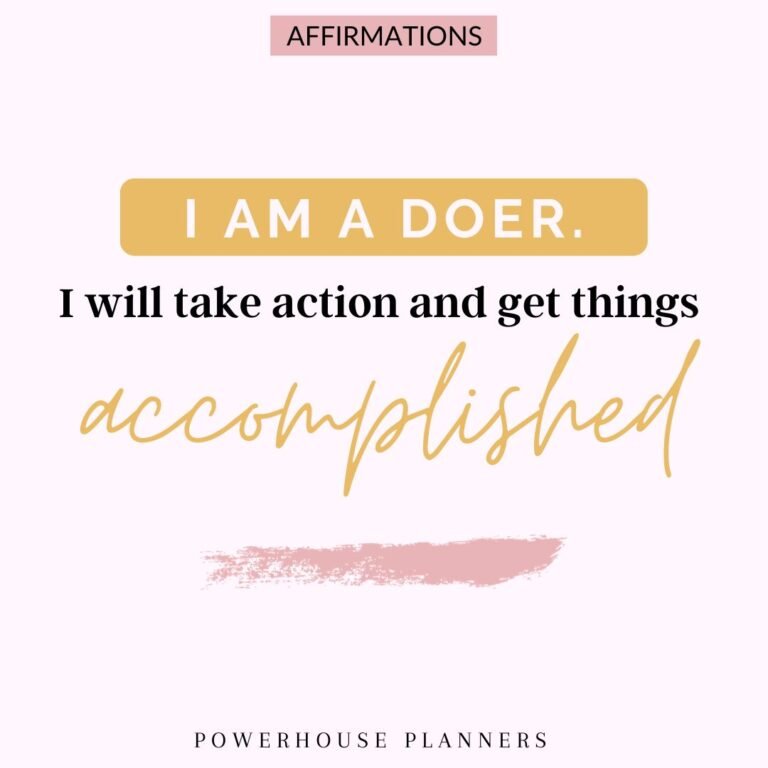 20 Productivity Affirmations For A Successful Day - Powerhouse Planners