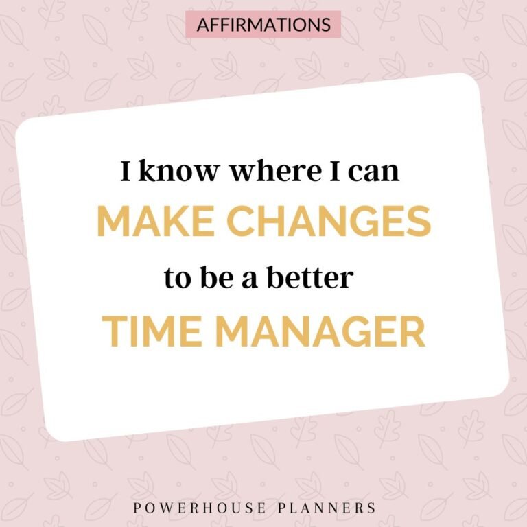 20 Productivity Affirmations For A Successful Day - Powerhouse Planners