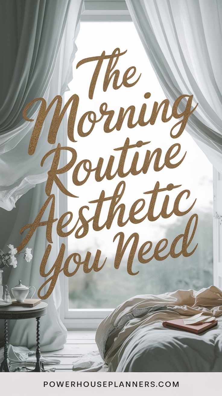 Creating A Beautiful And Productive Morning Routine Aesthetic (2026)