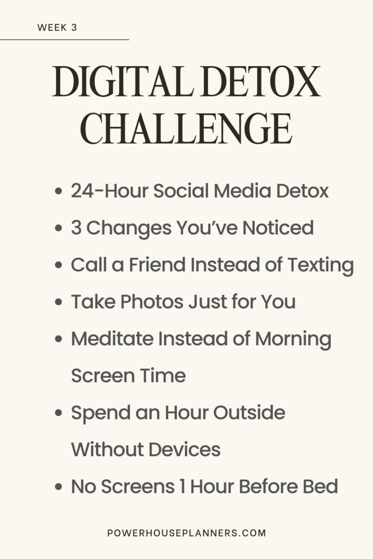 30-Day Digital Detox Challenge: Reset Your Screen Time & Reclaim Your ...