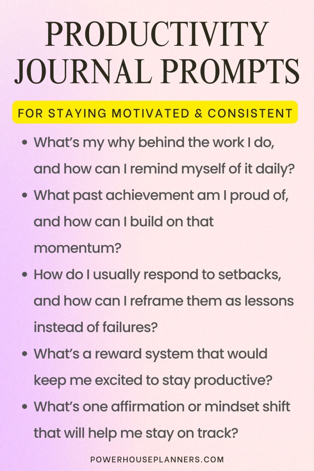 25 Productivity Journal Prompts To Staying Focused (2026)