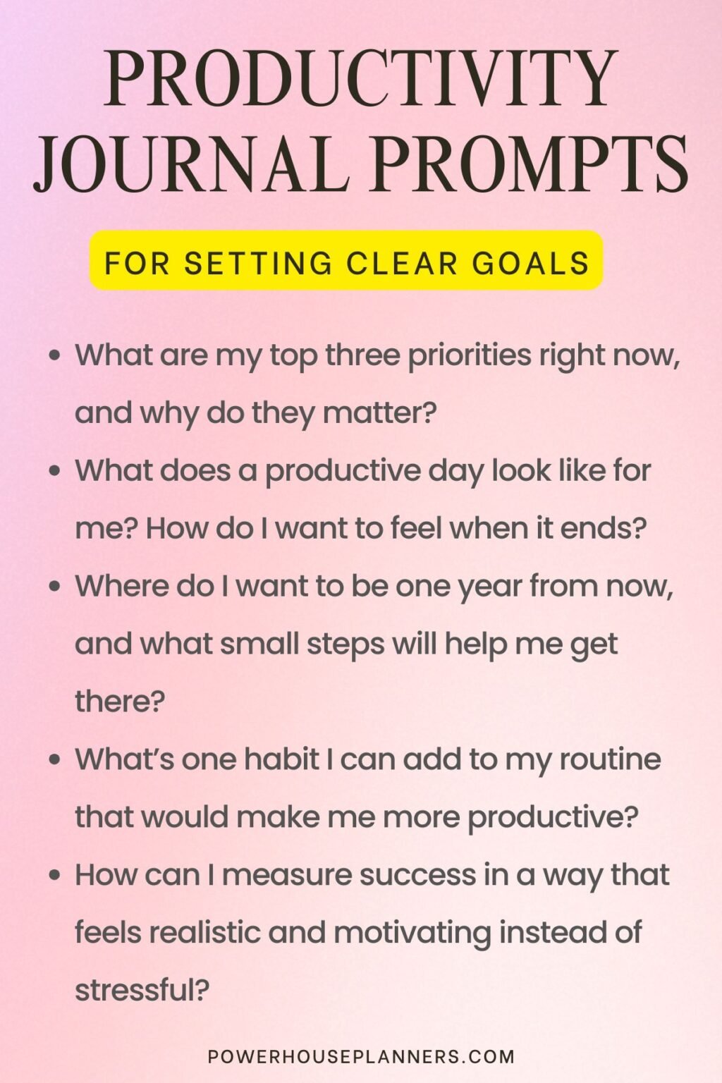 25 Productivity Journal Prompts To Staying Focused (2025)