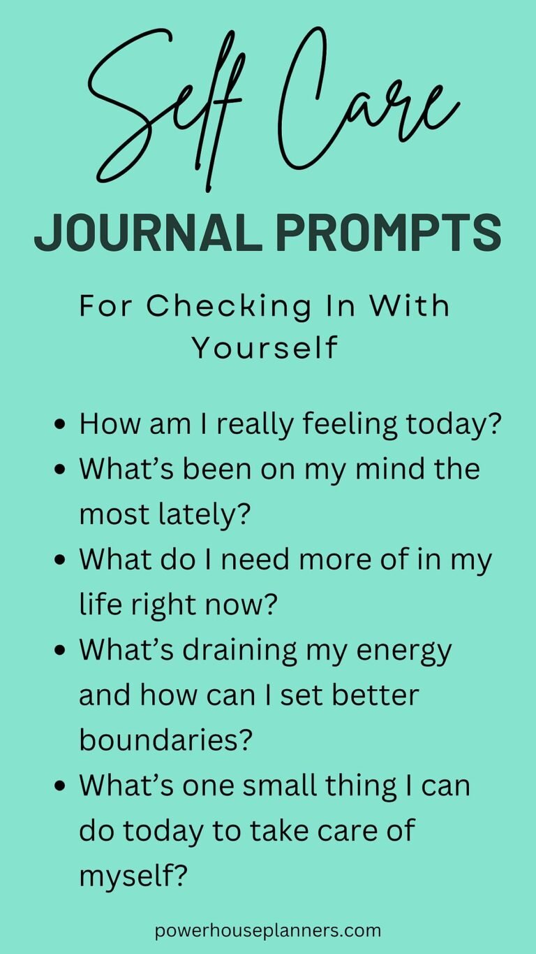 Self Care Journal Prompts To Prioritize Yourself (2026)