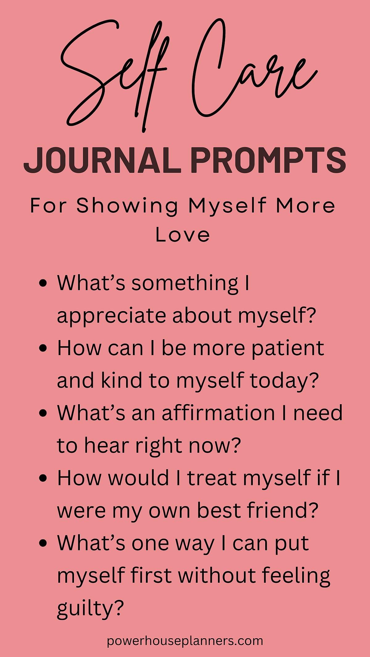 Self Care Journal Prompts To Prioritize Yourself (2026)