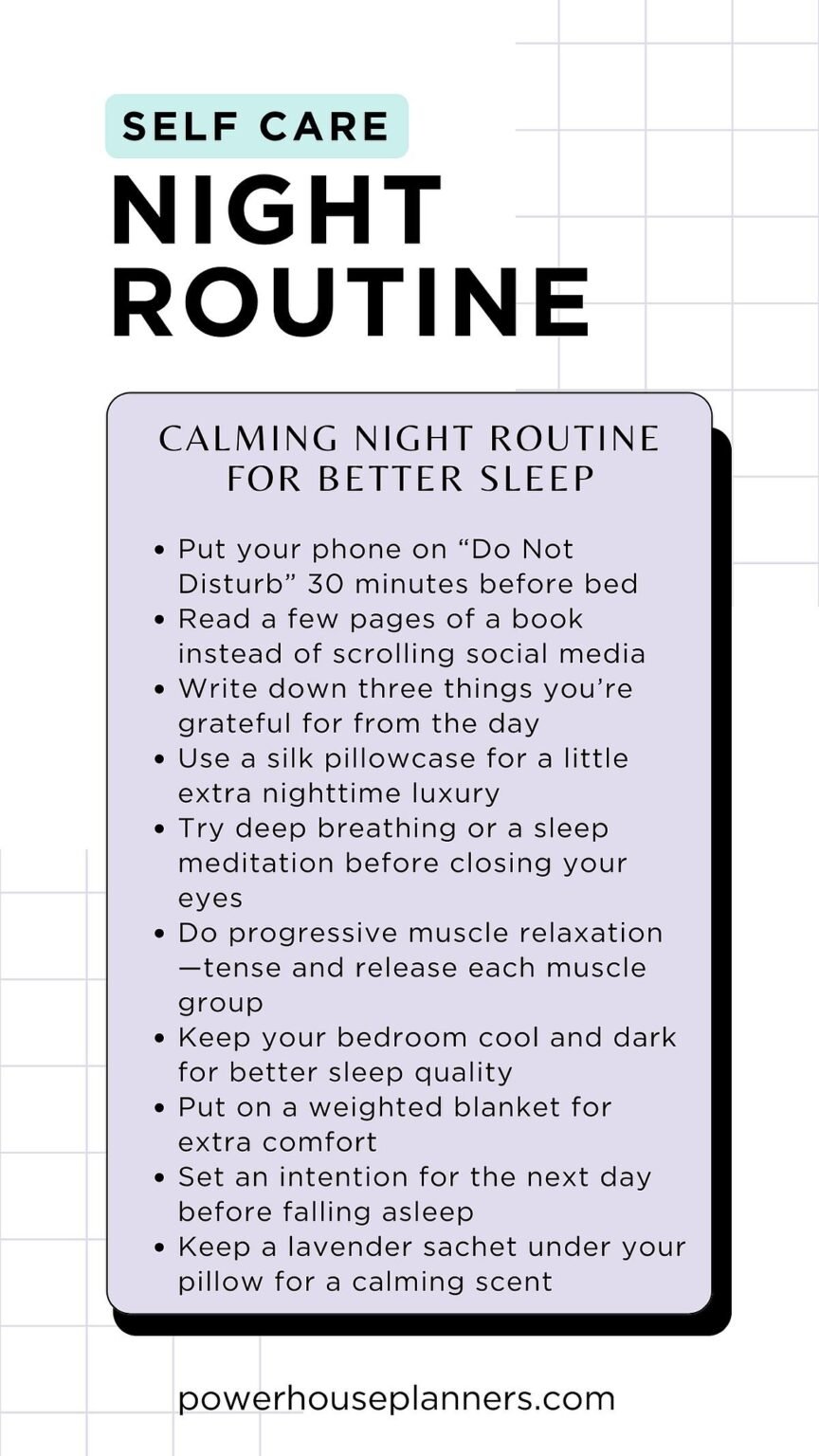 5o Self Care Night Routine Ideas To Feel Recharged (2026)