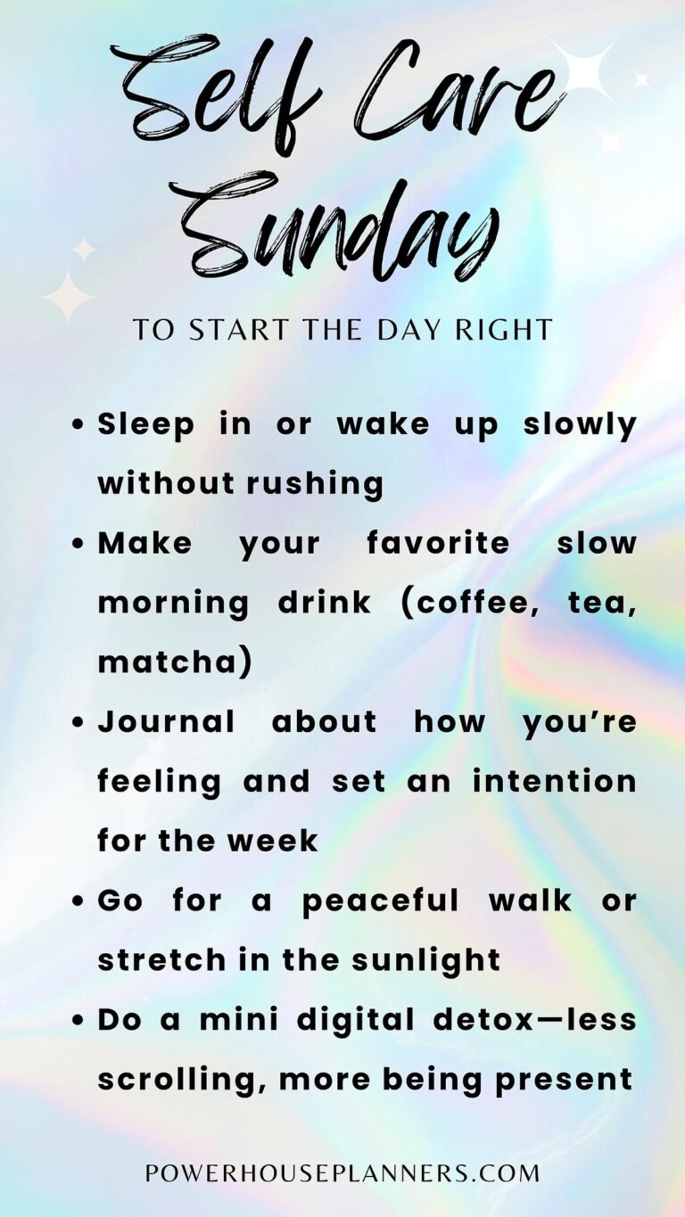 Self Care Sunday Routine Ideas For A Great Week Ahead (2026)