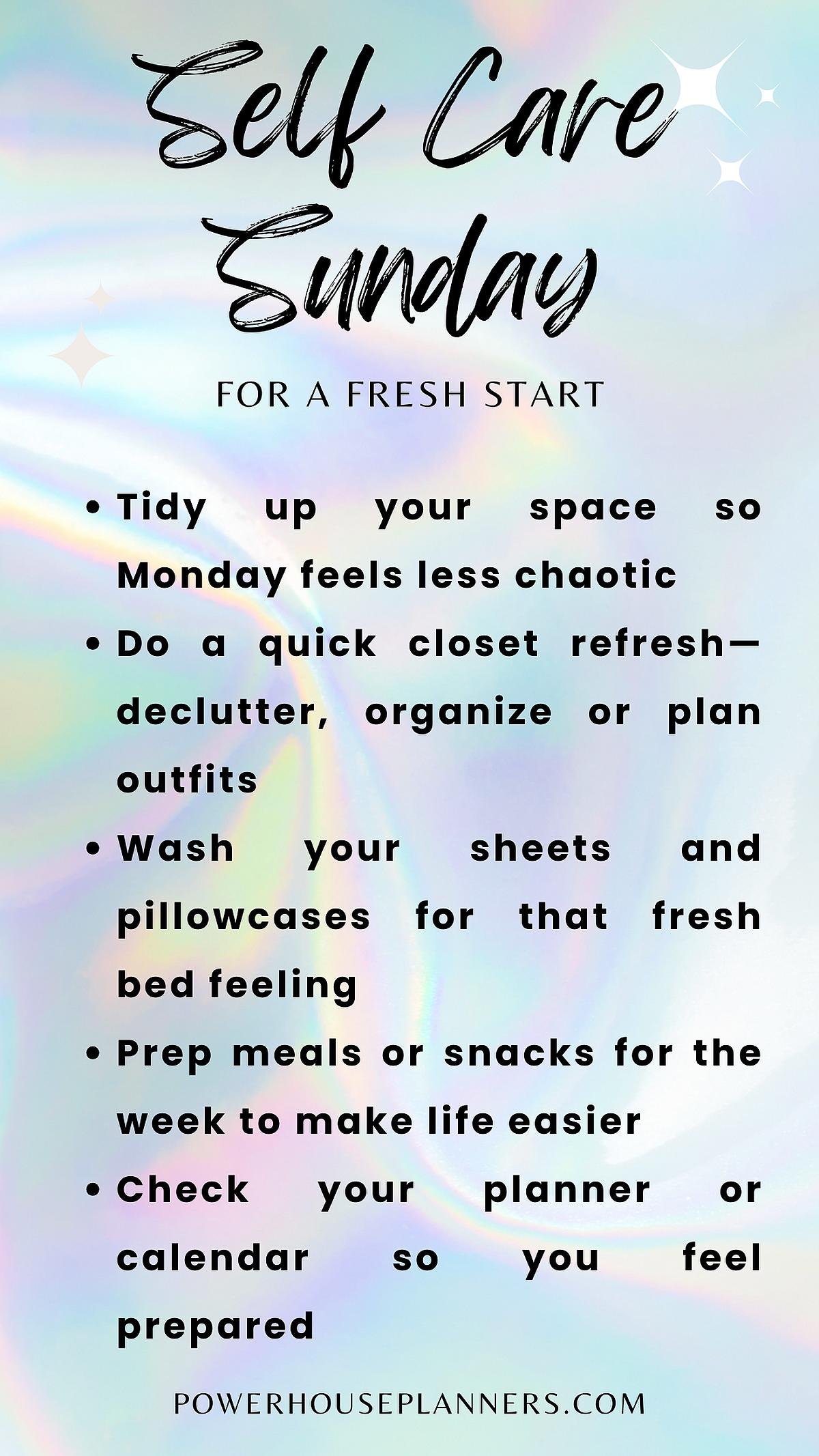 Self Care Sunday Routine Ideas For A Great Week Ahead (2026)