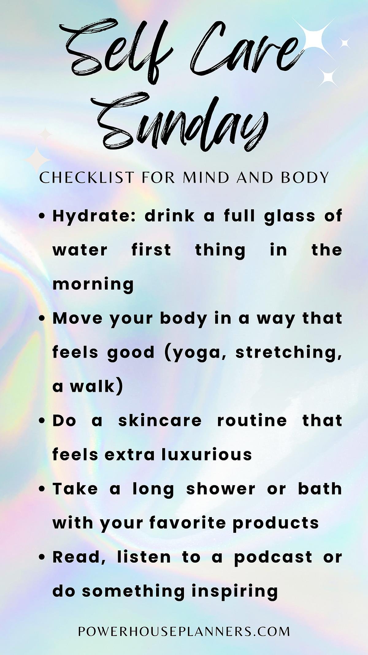Self Care Sunday Routine Ideas For A Great Week Ahead (2026)